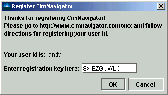 To register your copy of CimNavigator, just click here and follow ...